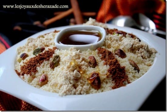 Seffa royal / couscous au miel - Les Joyaux de Sherazade